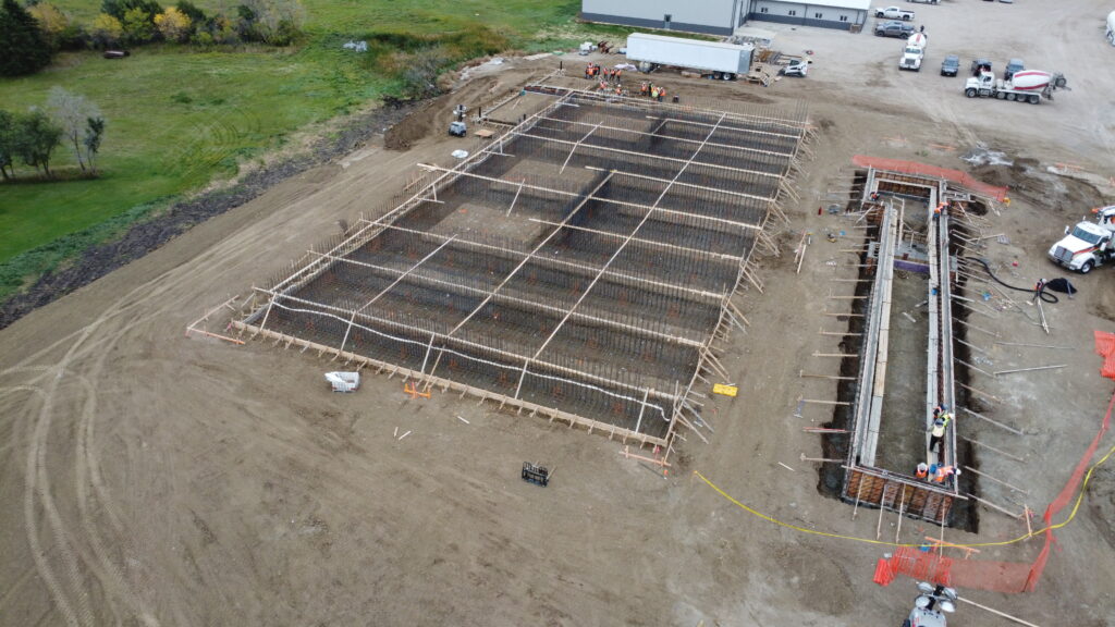 New fertilizer storage building in Deering, ND - Stueve Construction